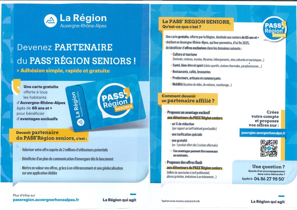 LE PASS REGION SENIORS - Mairie de Dortan